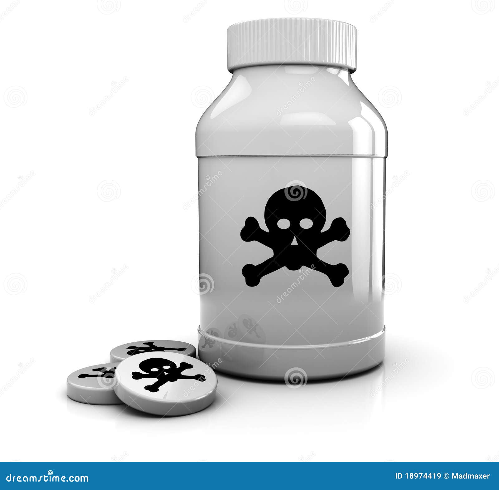 Poison stock illustration. Illustration of white, danger - 18974419