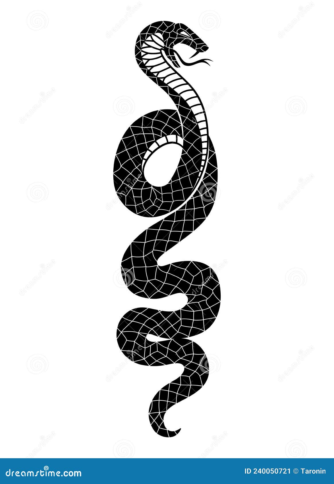 The Angry Snake Head Illustration Logo Cartoon Vector | CartoonDealer ...