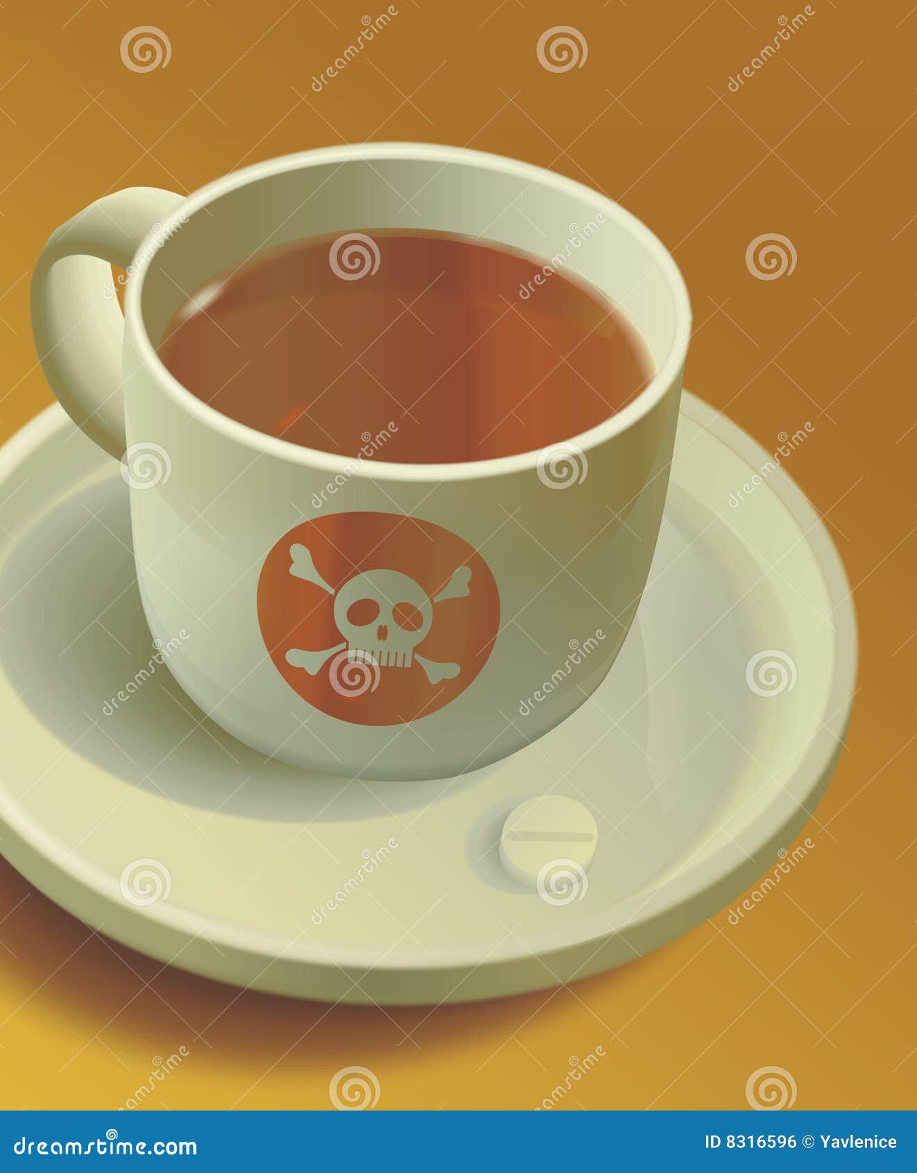 Poison stock vector. Illustration of poisoning, medical - 8316596