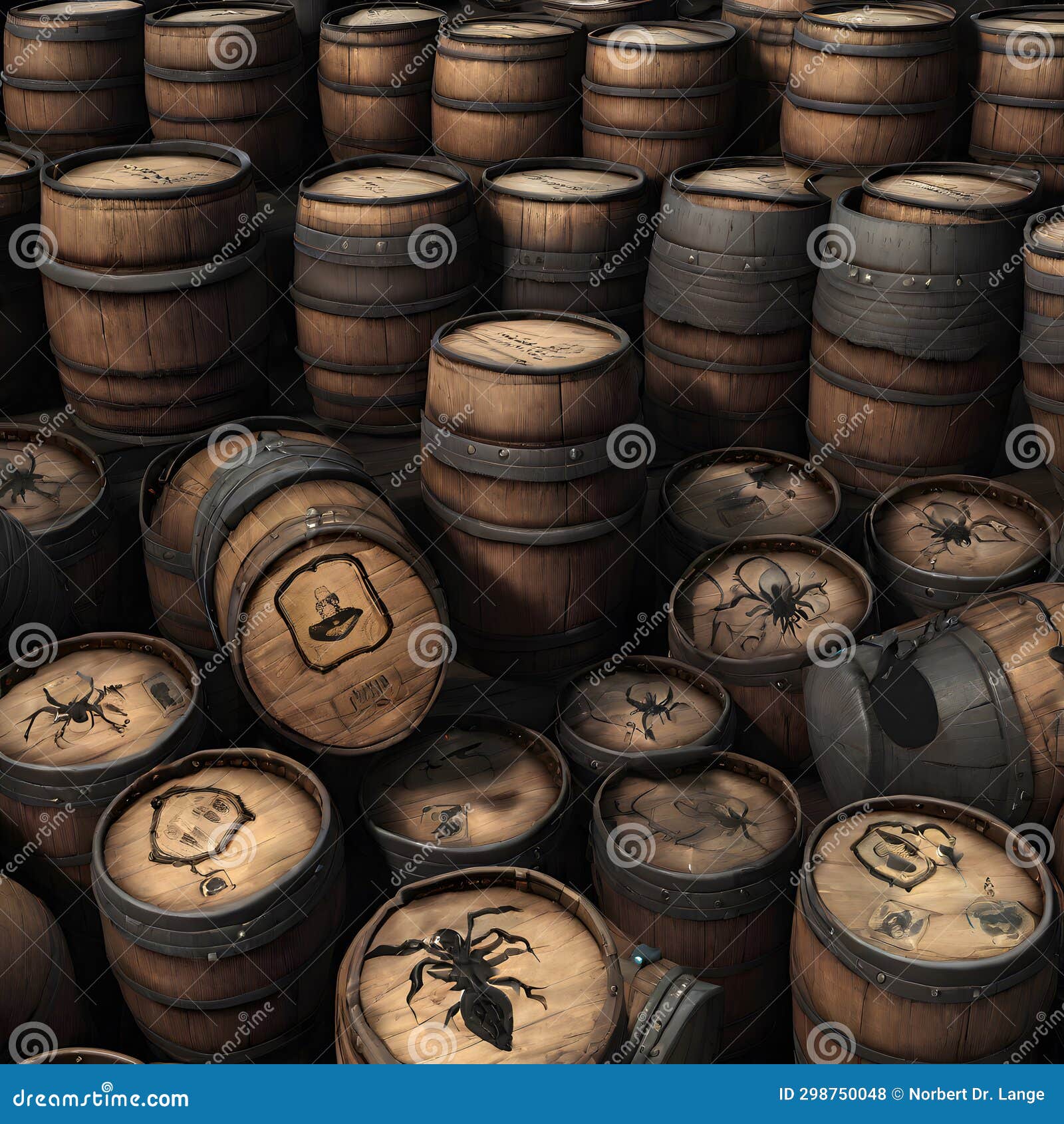 Poison Barrels, AI-generatet Stock Photo - Image of unhealthy, store ...