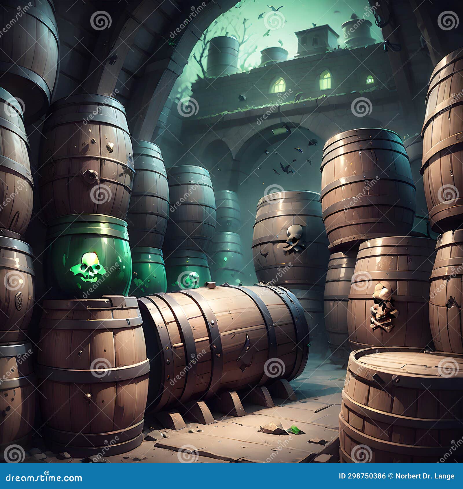 Poison Barrels, AI-generatet Stock Photo - Image of toxic, poison ...