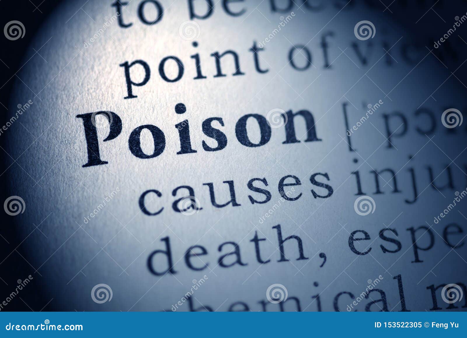Definition of the Word Poison Stock Image - Image of definition, fake ...