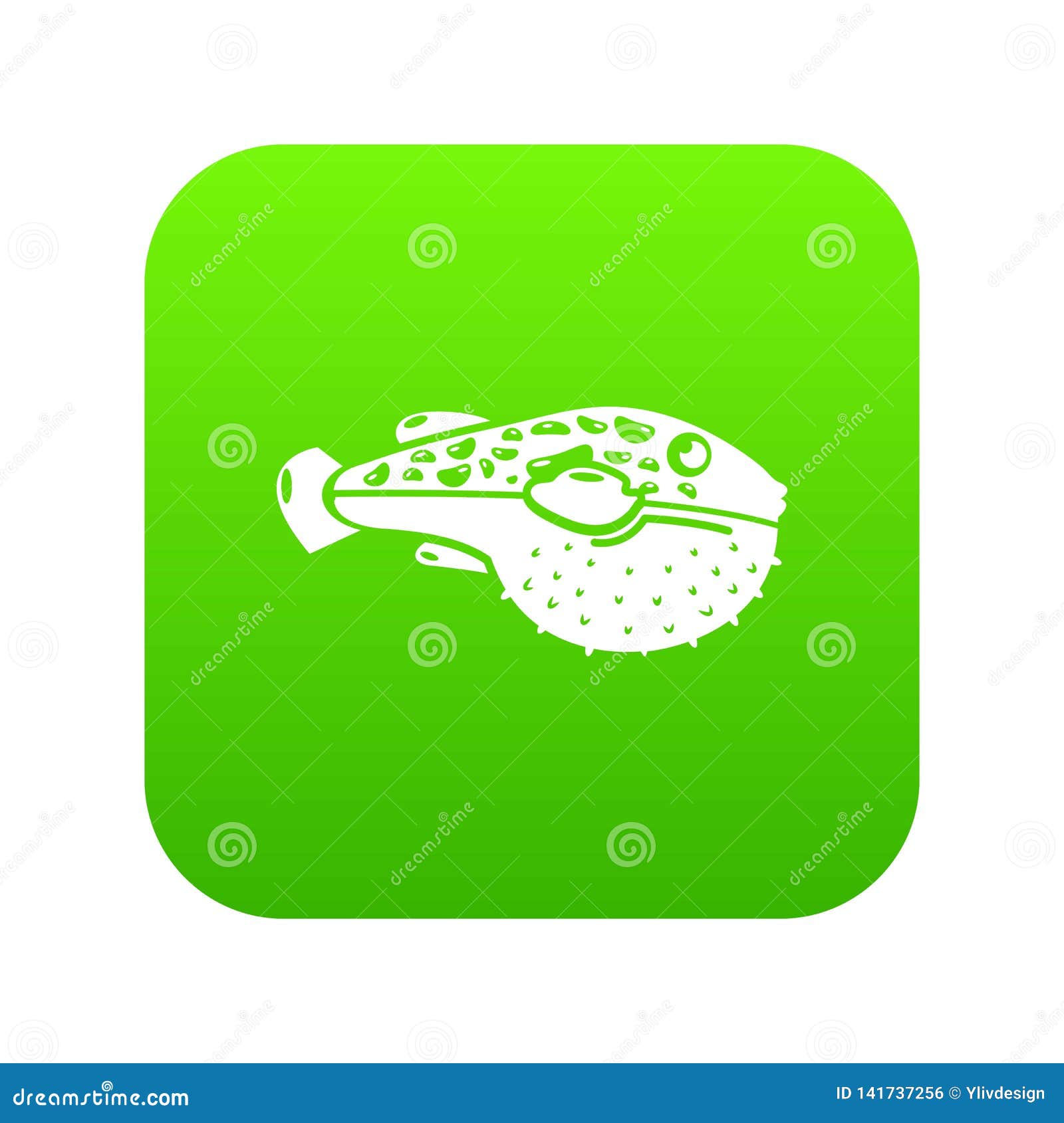Poison Fish Icon, Simple Style Stock Vector - Illustration of nature ...