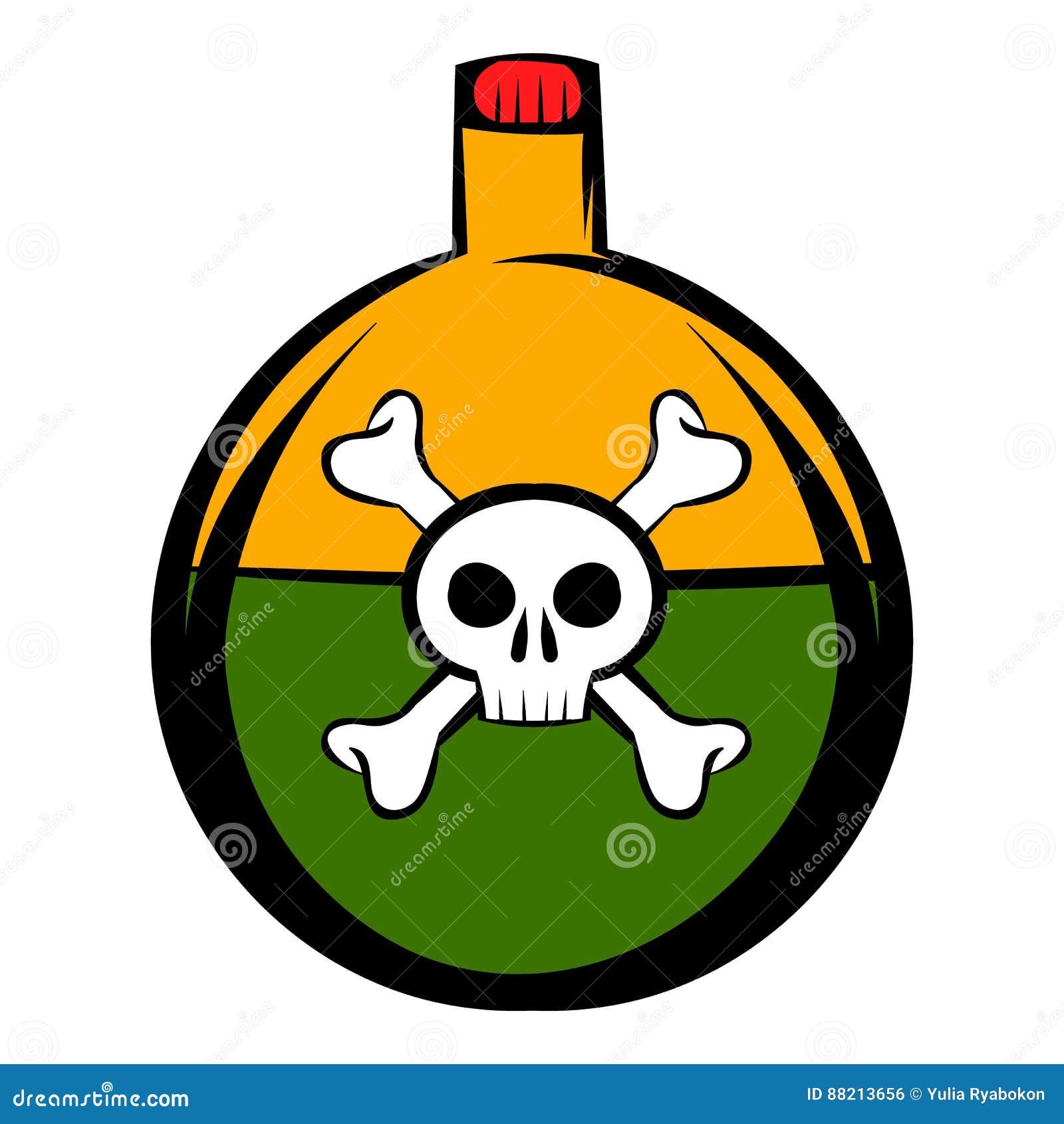 Poison icon cartoon stock vector. Illustration of drink - 88213656