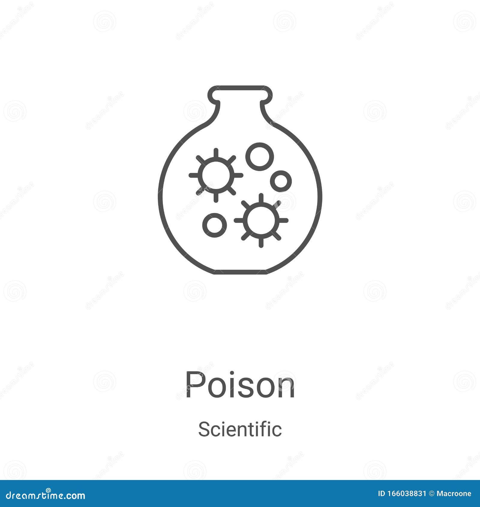 Poison Icon Vector from Scientific Collection. Thin Line Poison Outline ...