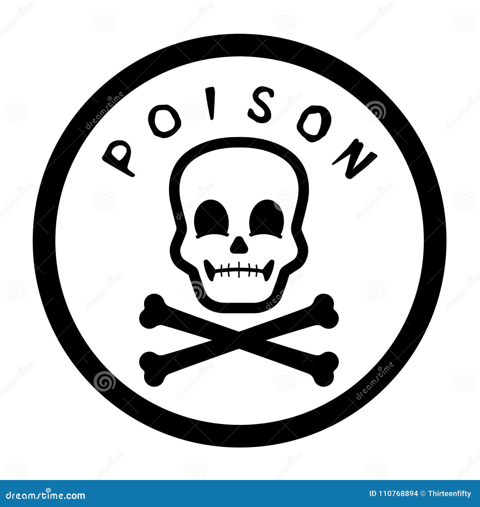Poison Label Vector Graphic Stock Vector - Illustration of horror ...