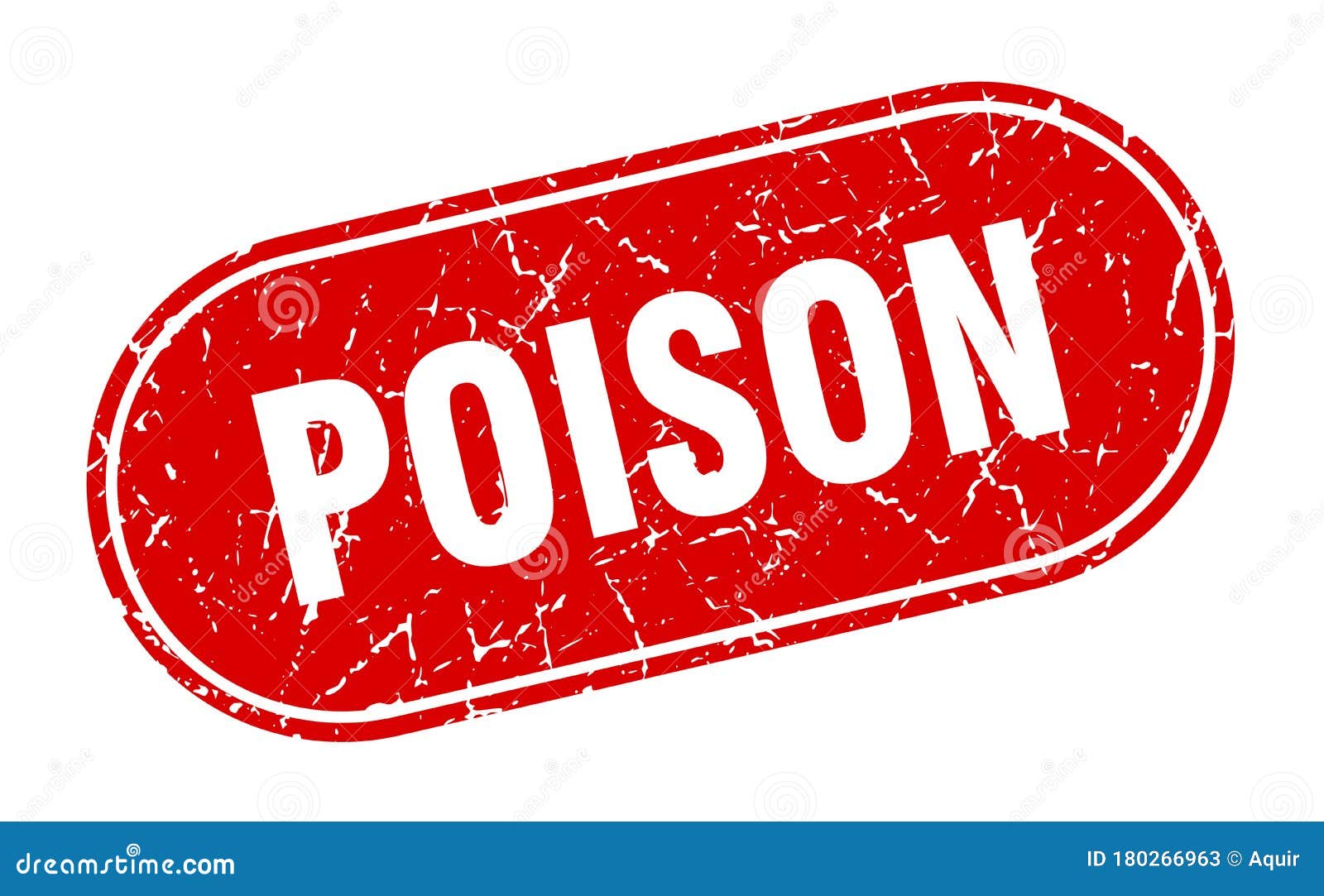 Poison Sign With Poison Dart Frog In Rainforest Background Royalty-Free ...