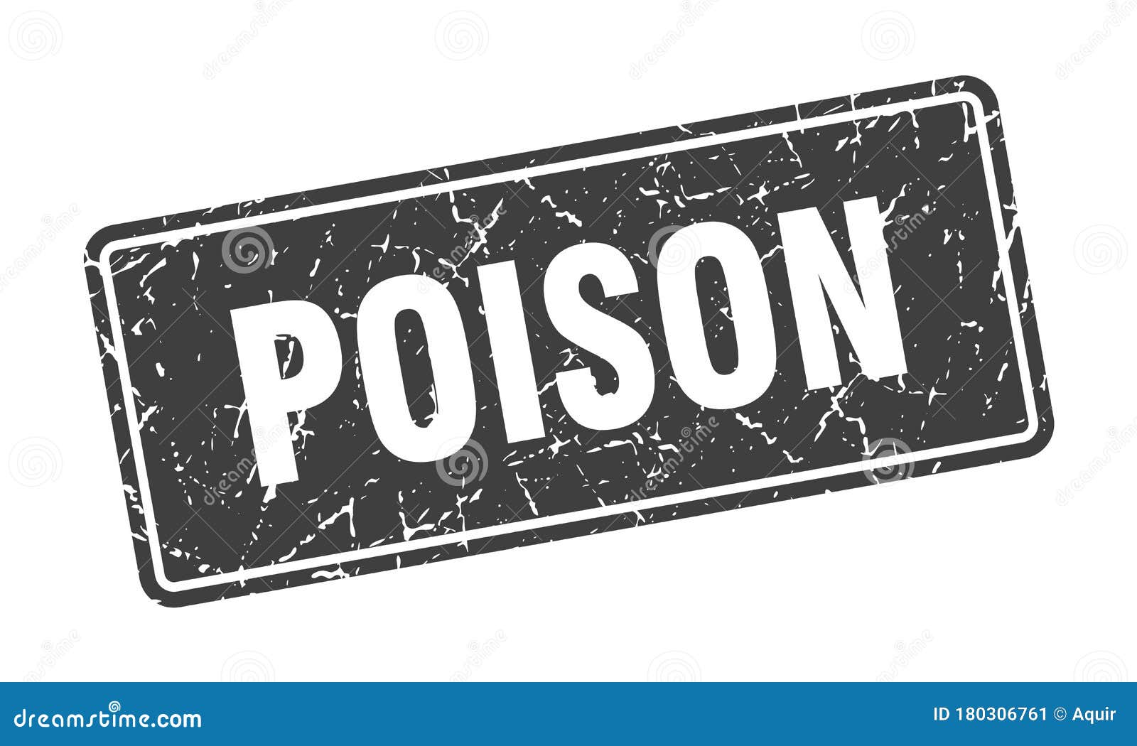 Poison Sign. Poison Grunge Stamp Stock Vector - Illustration of grey ...