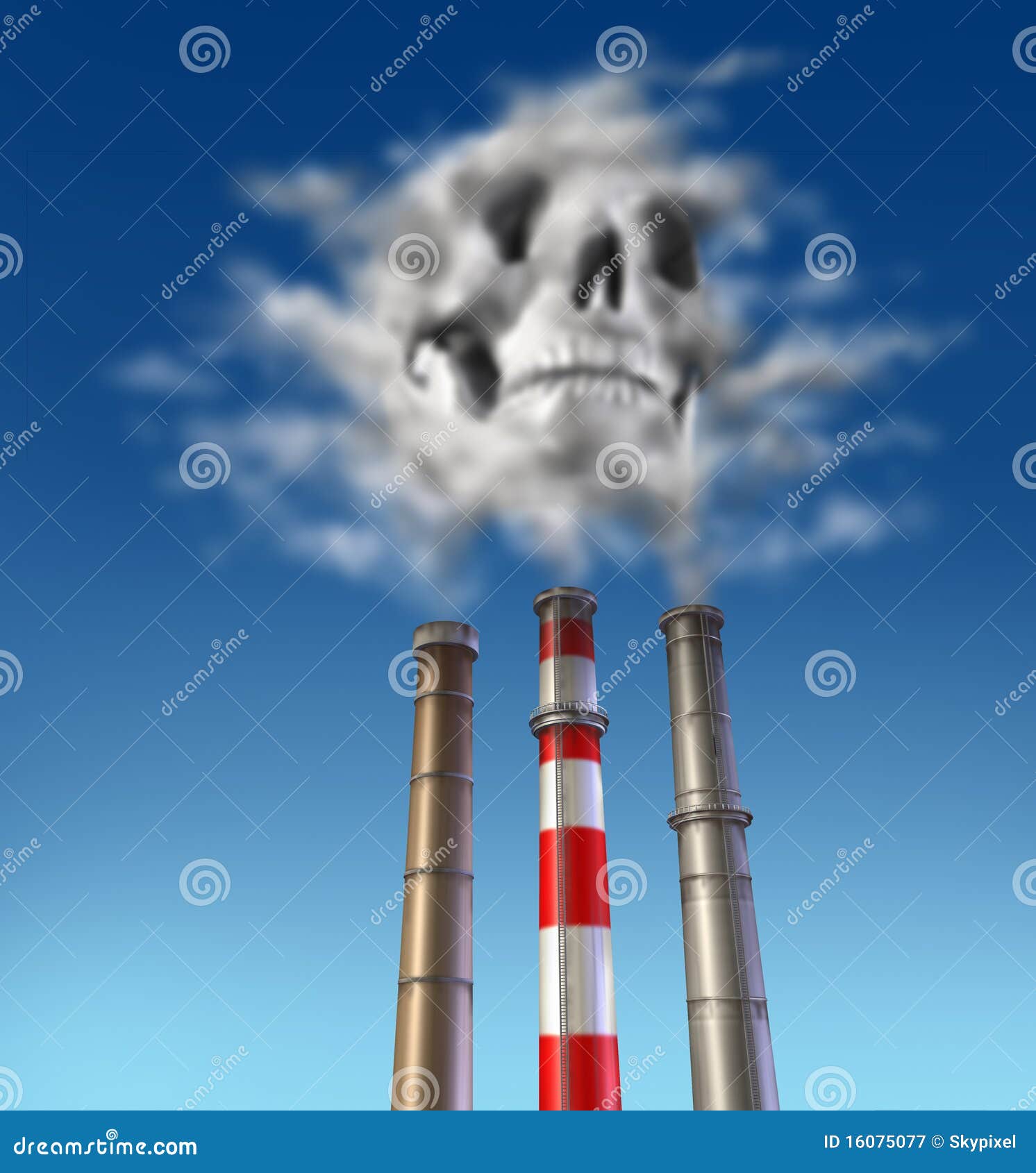 Poison smoke stack stock illustration. Illustration of environmentalist ...