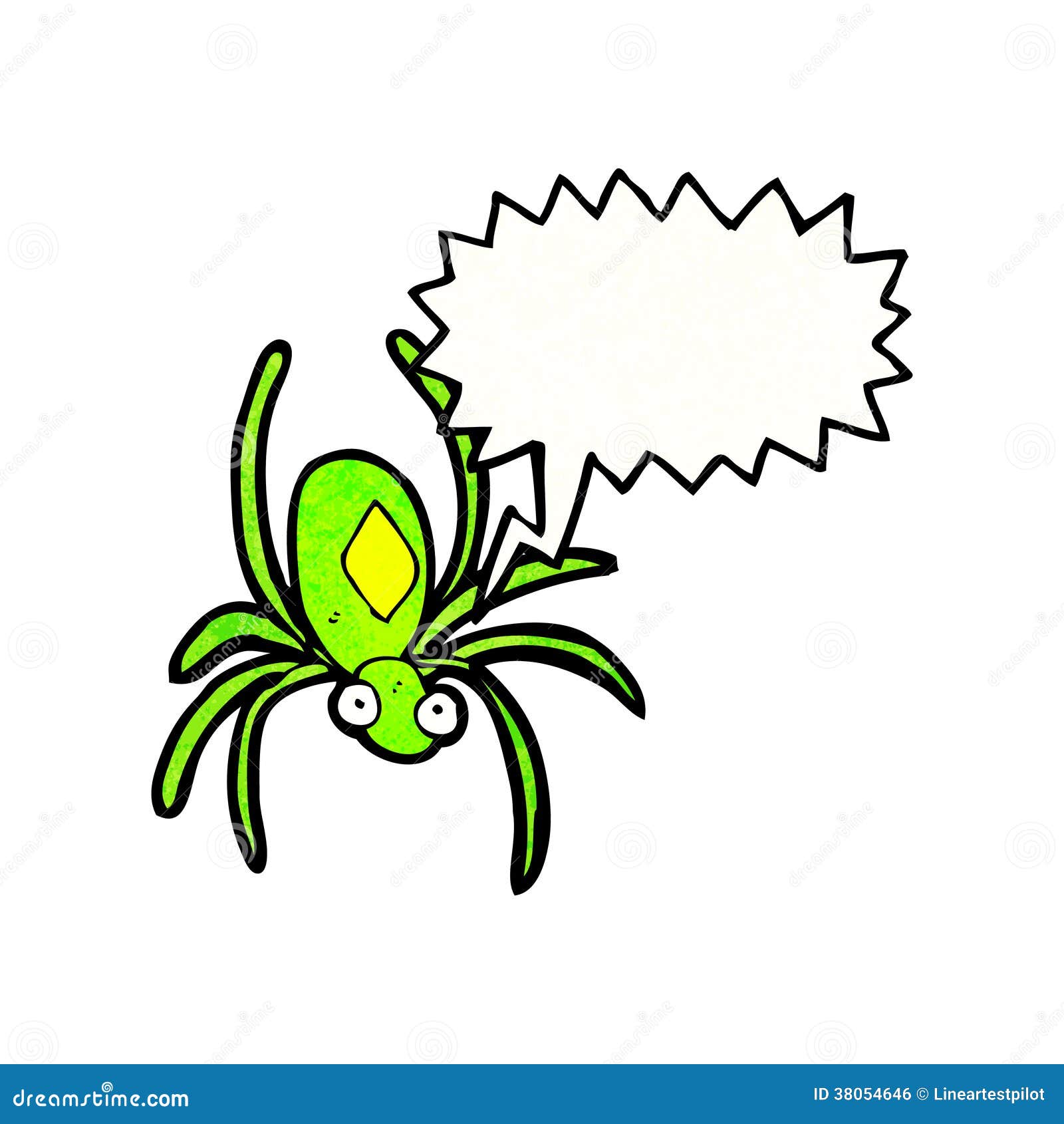 Poison spider cartoon stock vector. Illustration of bubble - 38054646