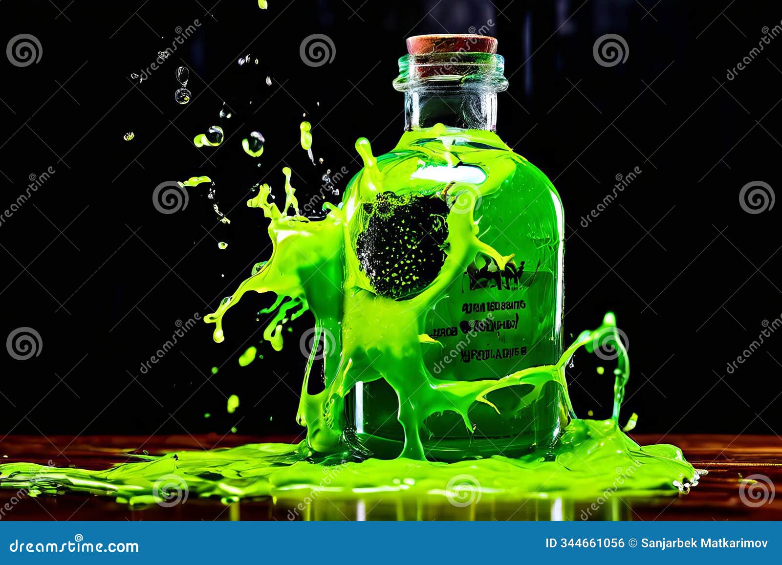 Poison Splattera Splatter that Forms a Toxic Noxious Liquid Caus Stock ...