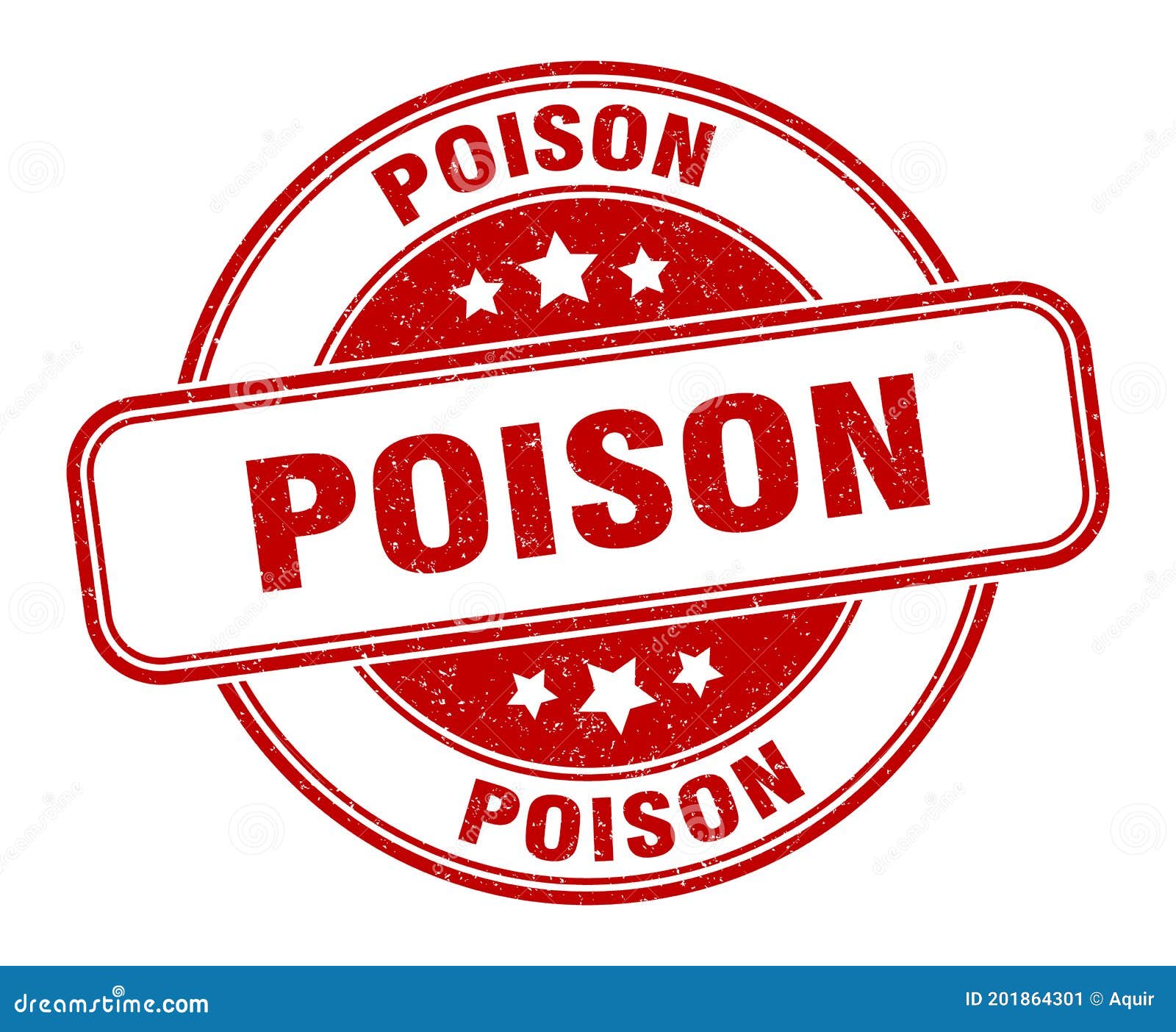 Poison Stamp. Poison Round Grunge Sign Stock Vector - Illustration of ...