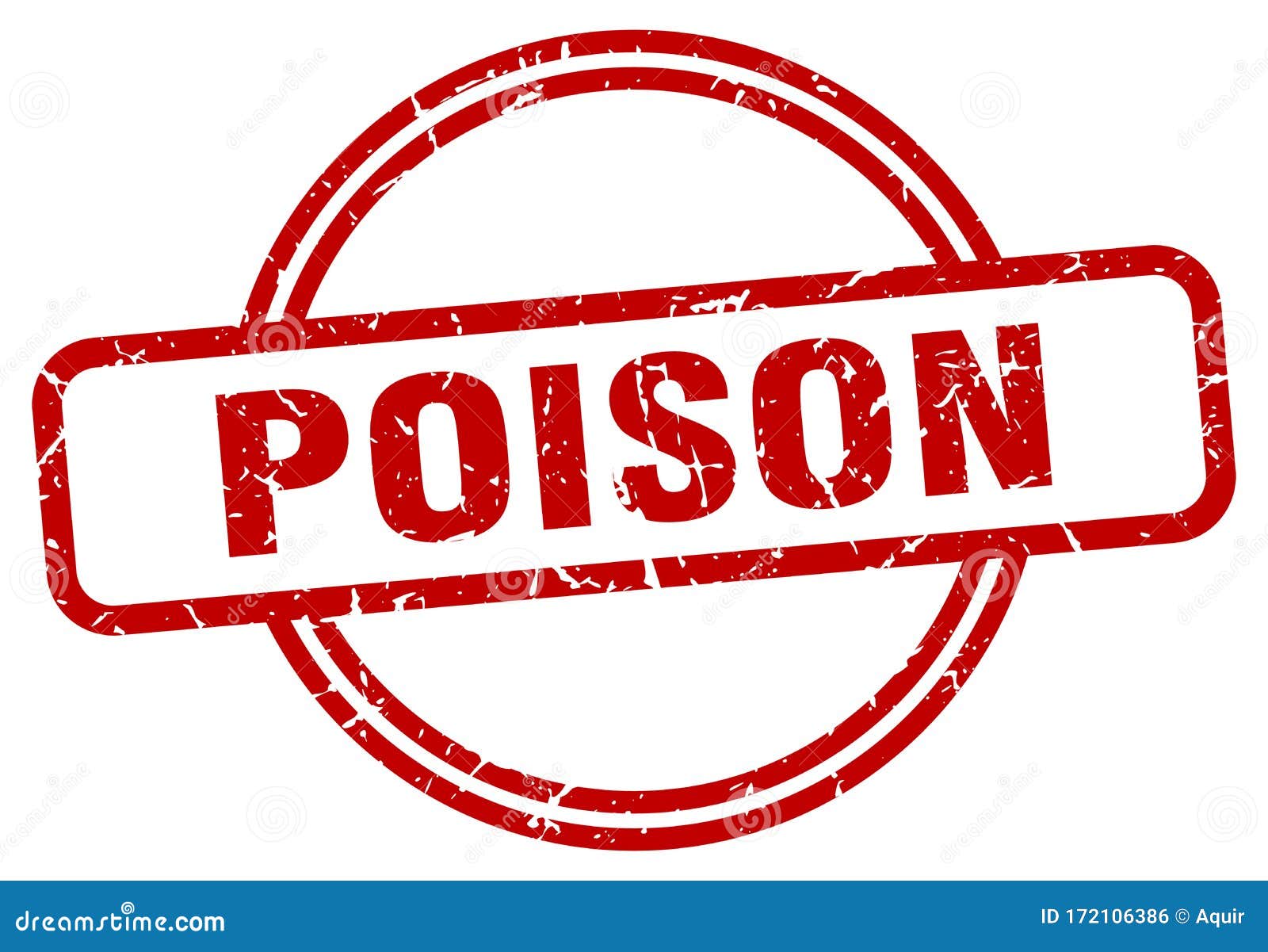 Poison Stamp. Poison Round Grunge Sign Stock Vector - Illustration of ...