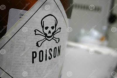 Poison Sticker stock photo. Image of hazard, chemical - 13016954