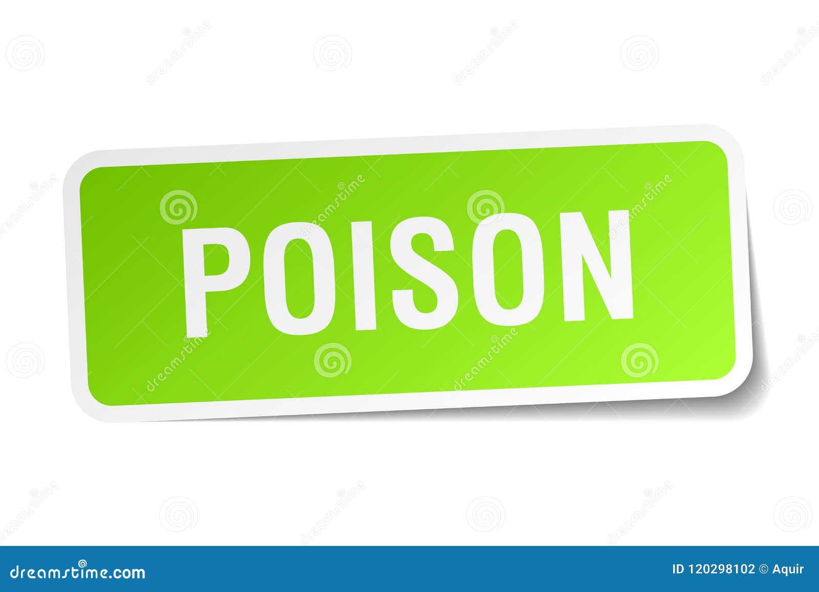 Poison sticker stock vector. Illustration of sticker - 120298102