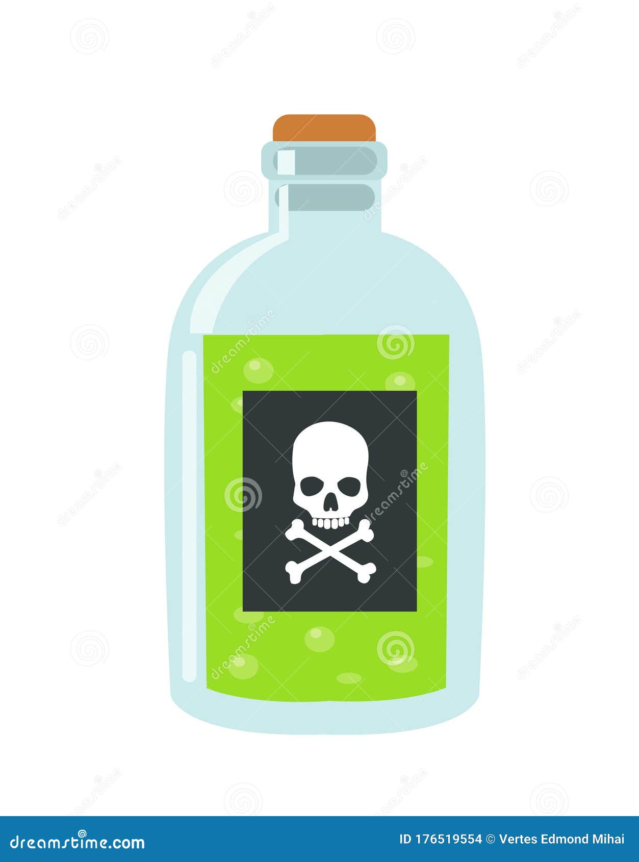 Poison vector illustration stock vector. Illustration of clip - 176519554