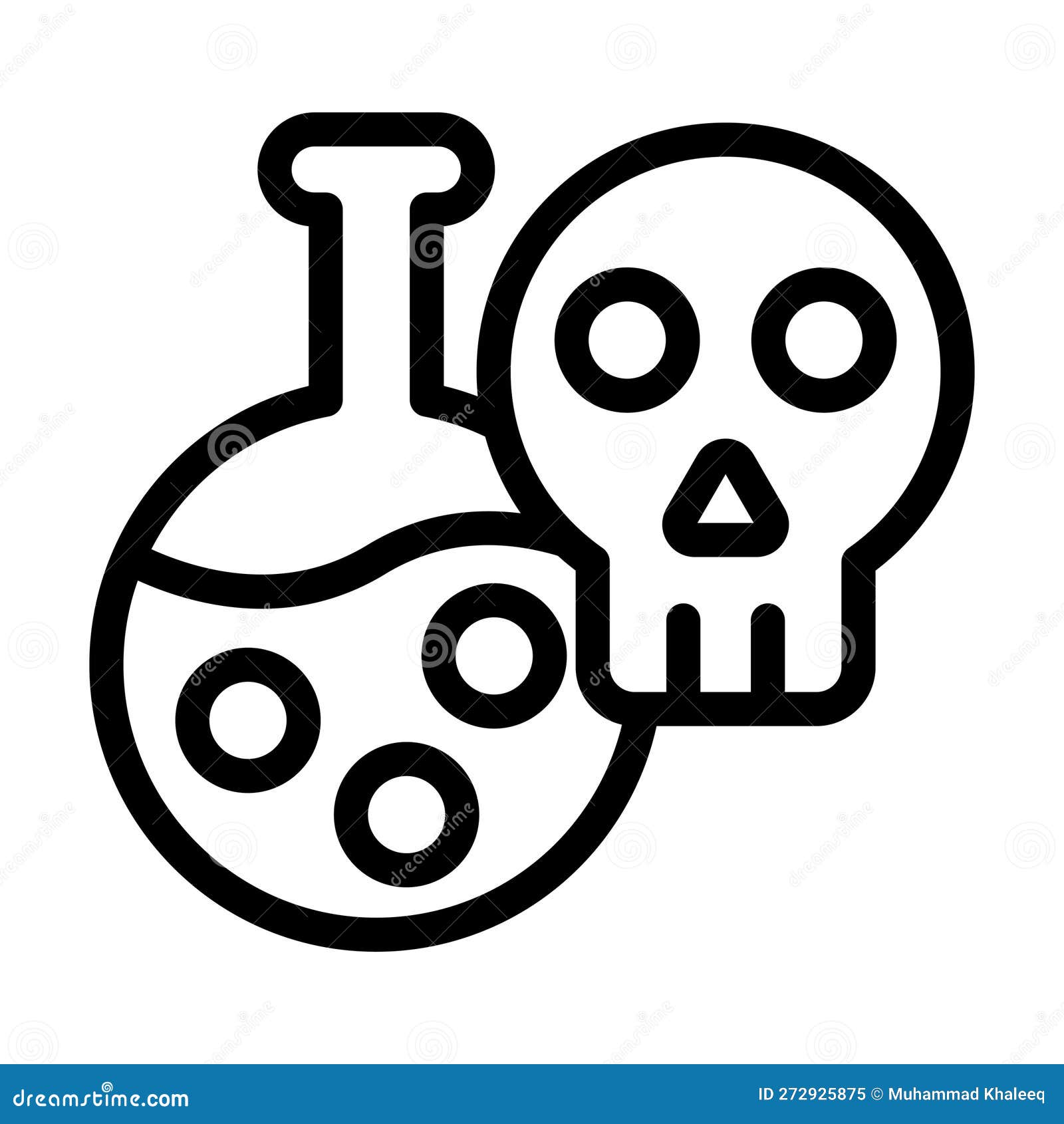 Poison Vector Box And Glass Bottle Chemical Flask Toxic Magic Elixir ...