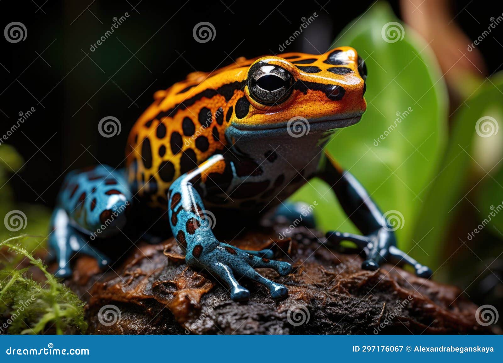 Poisonous Frog From Tropical Regions, Dendrobates Tinctorius Azureus ...