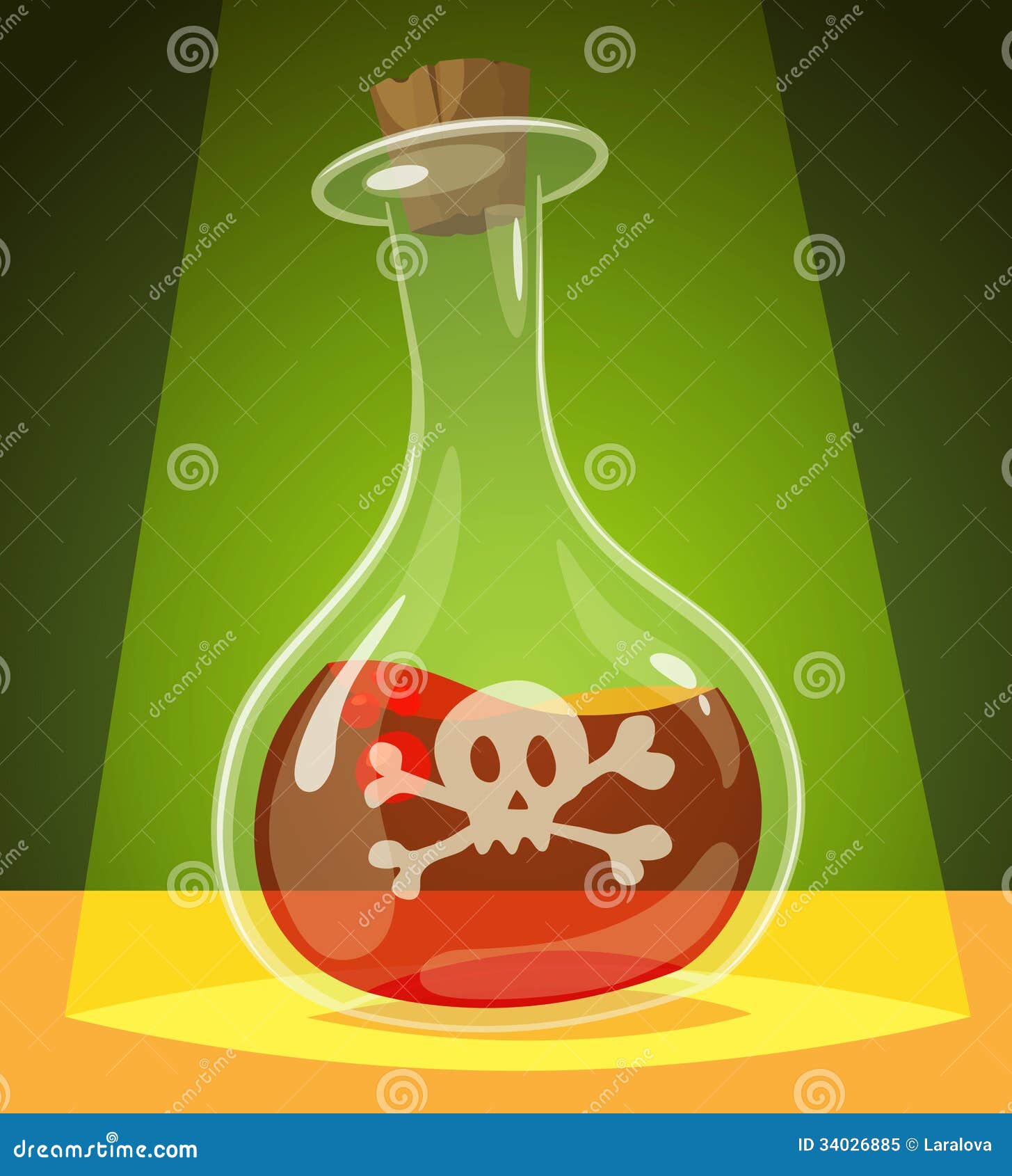 Poisonous potion stock vector. Illustration of glass - 34026885
