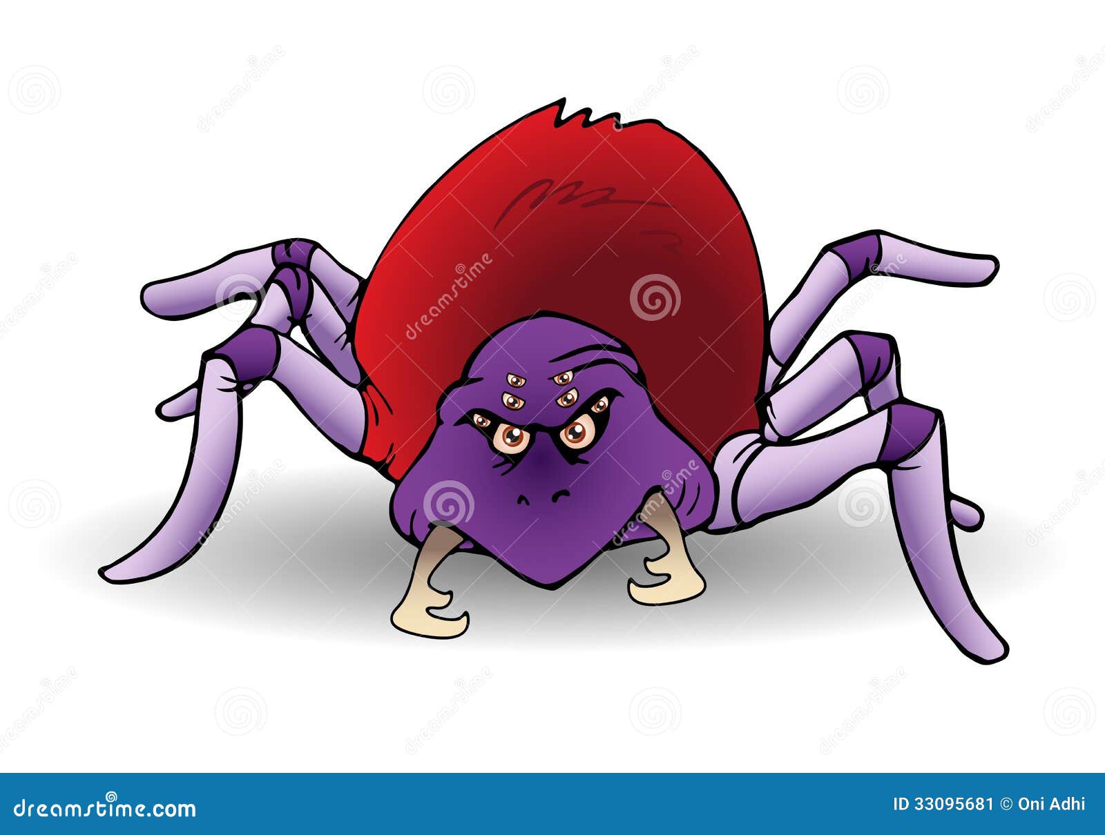 Poisonous Spider Royalty-Free Stock Photography | CartoonDealer.com ...