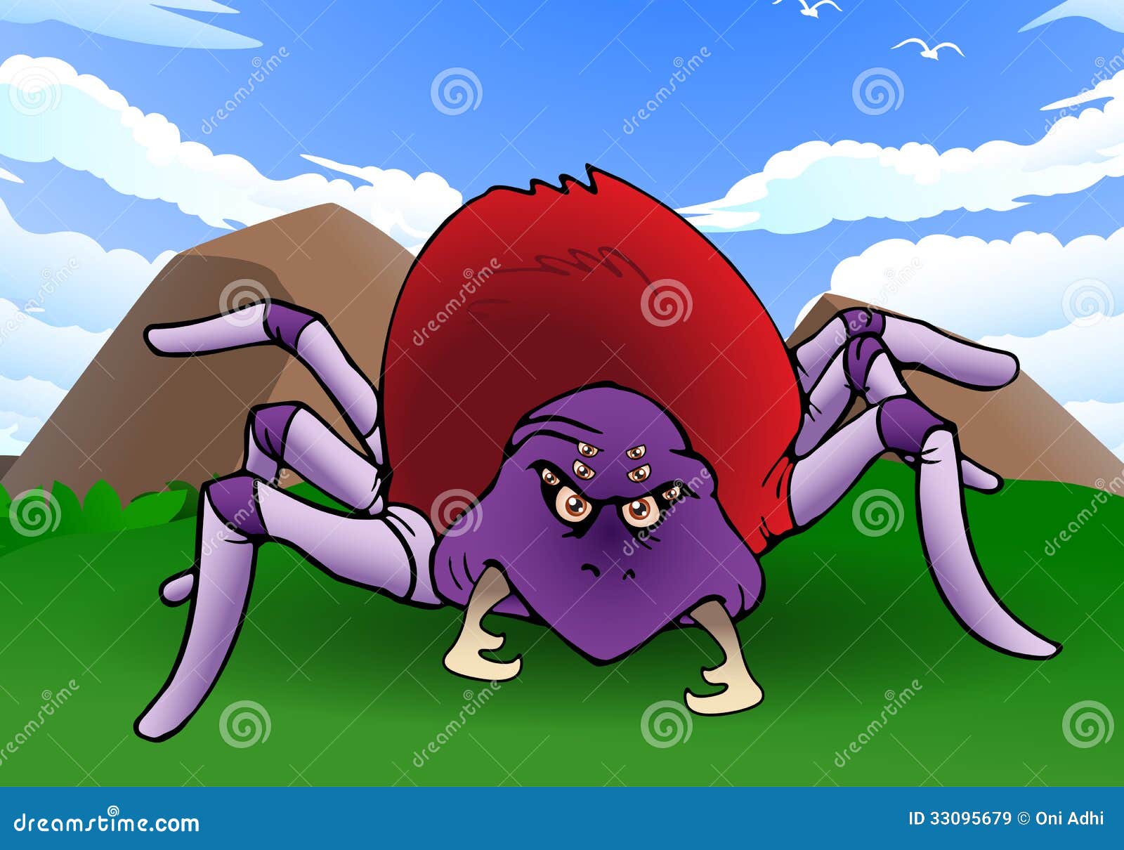 Poisonous Spider Royalty-Free Stock Photography | CartoonDealer.com ...
