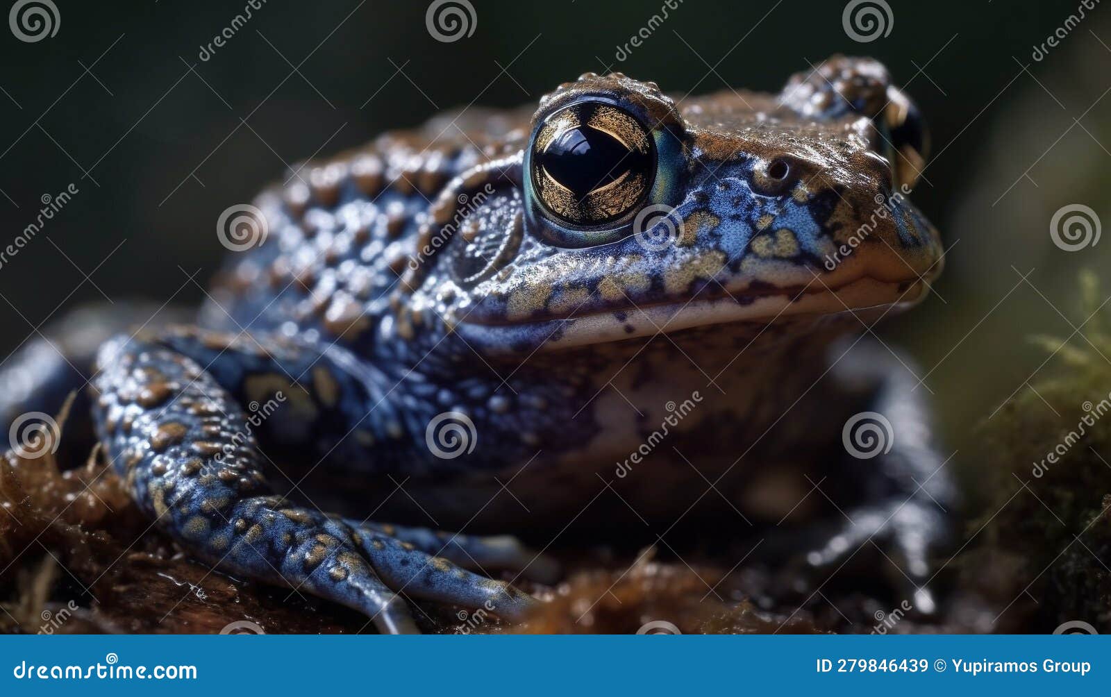 Poisonous Toad Sitting in Wet Swamp, Looking at Camera Generated by AI ...