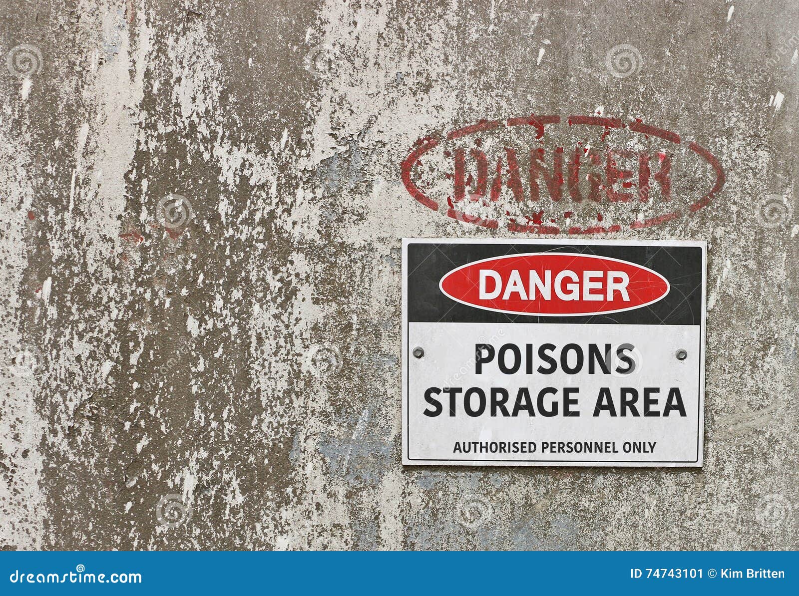 Poisons Storage Area Warning Sign Stock Image - Image of hazard ...