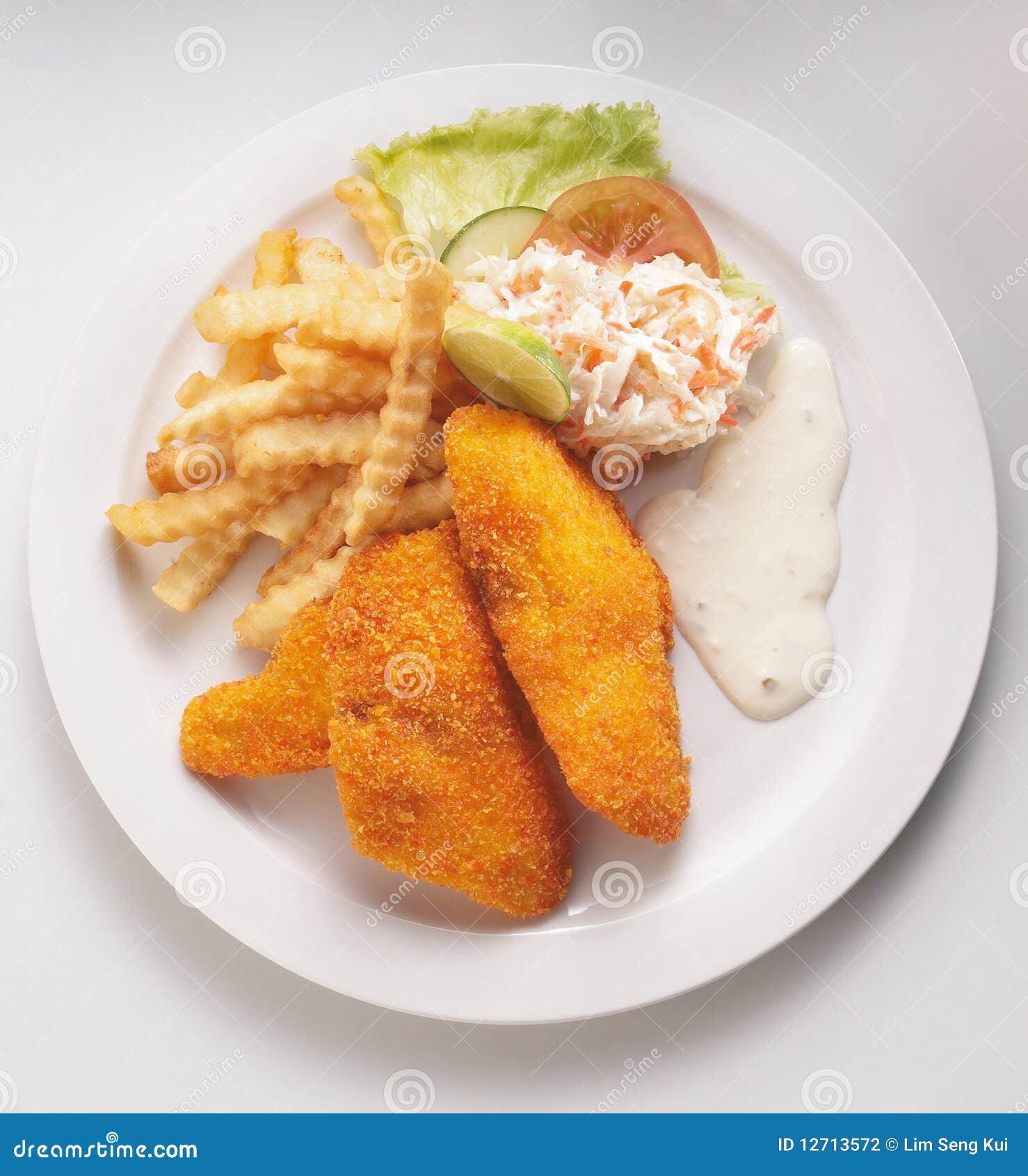 Poisson-frite photo stock. Image du principal, morue - 12713572