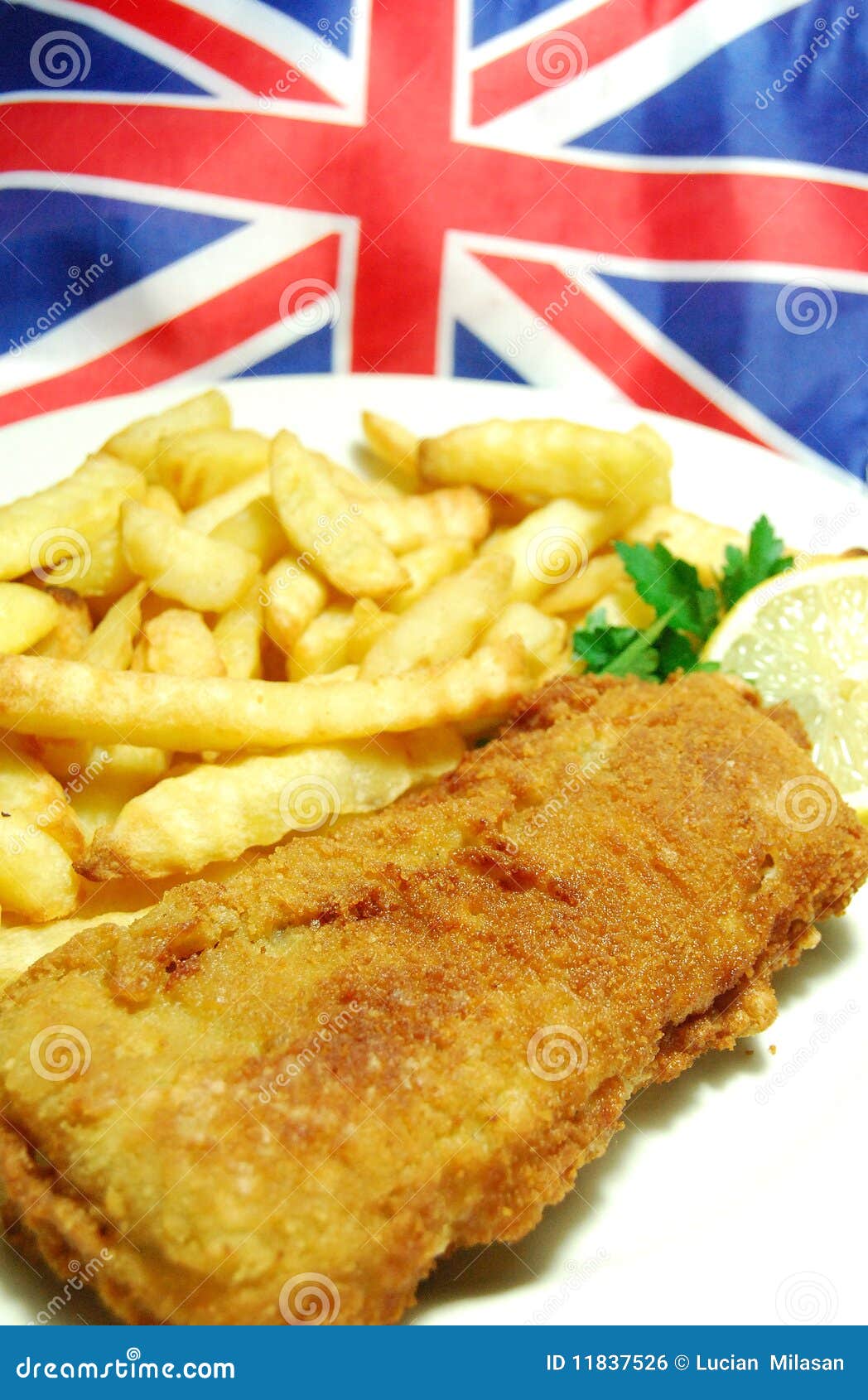Poisson-frites photo stock. Image of sain, célèbre, citron - 11837526