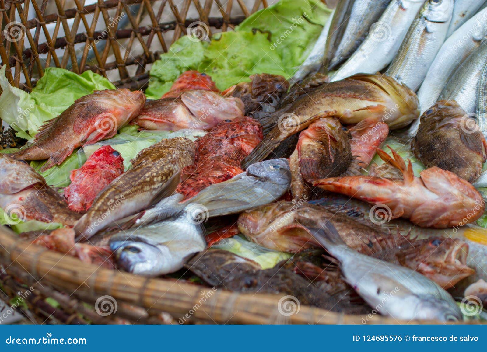 Poissonnerie Antique En Sicile Du Nord Photo stock - Image du sicile ...