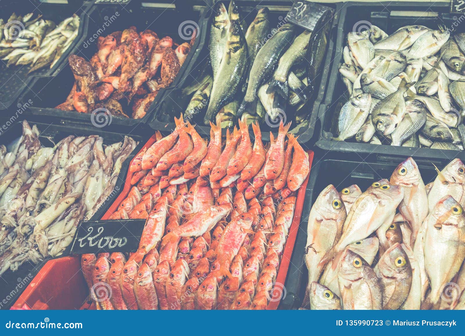 Poissonnerie Traditionnelle En Tunisie Image stock - Image du emirats ...