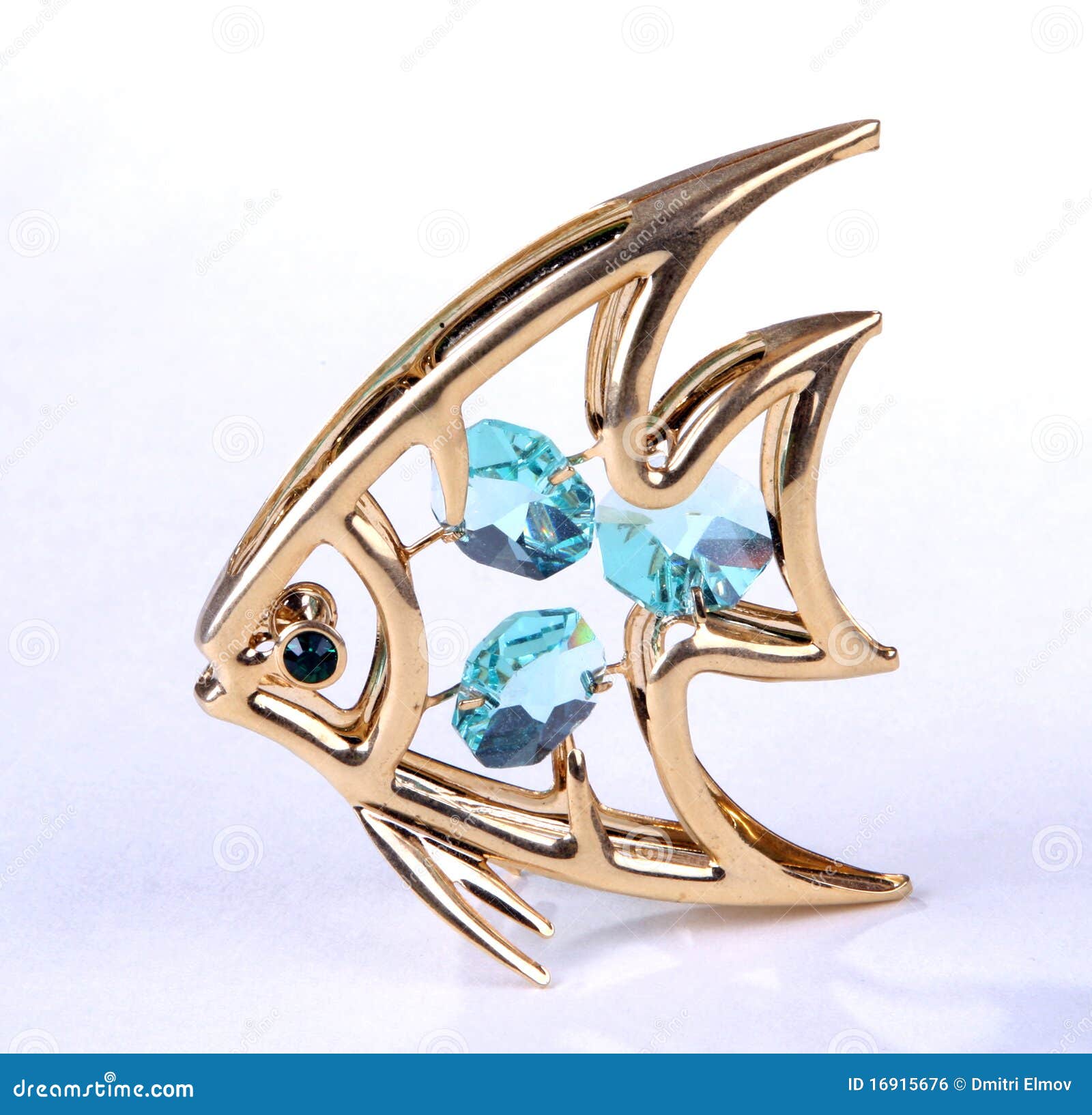 Poissons d'or de bijou photo stock. Image du beau, poissons - 16915676