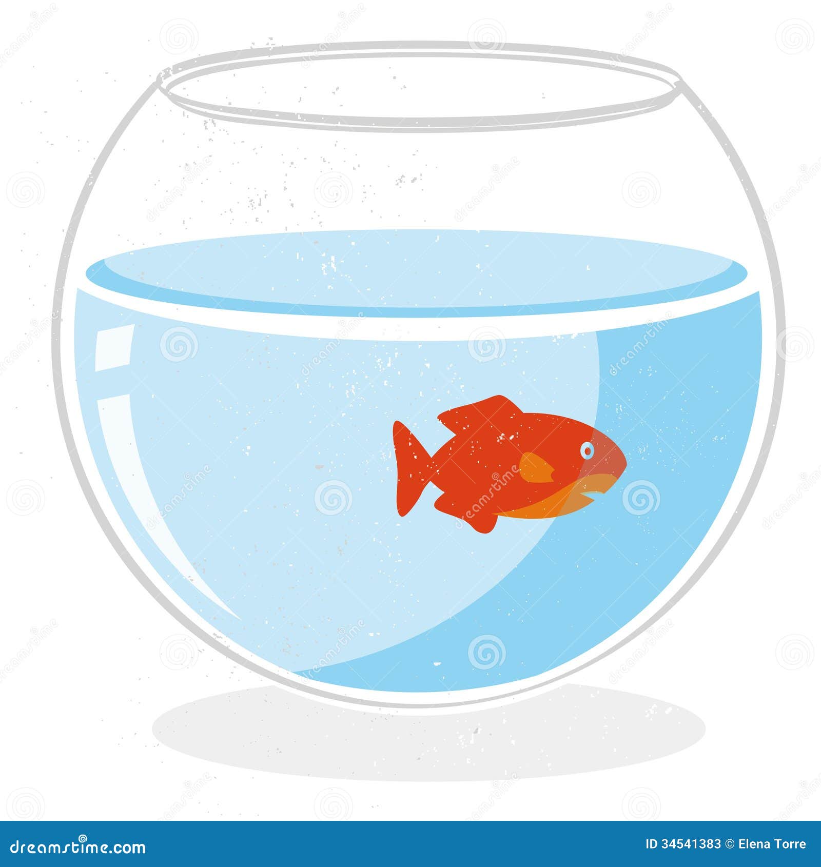 Poissons dans une cuvette illustration de vecteur. Illustration du ...