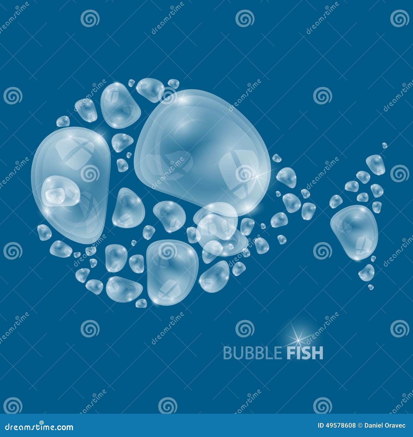 Poissons De Bulle De Vecteur Illustration de Vecteur - Illustration du ...