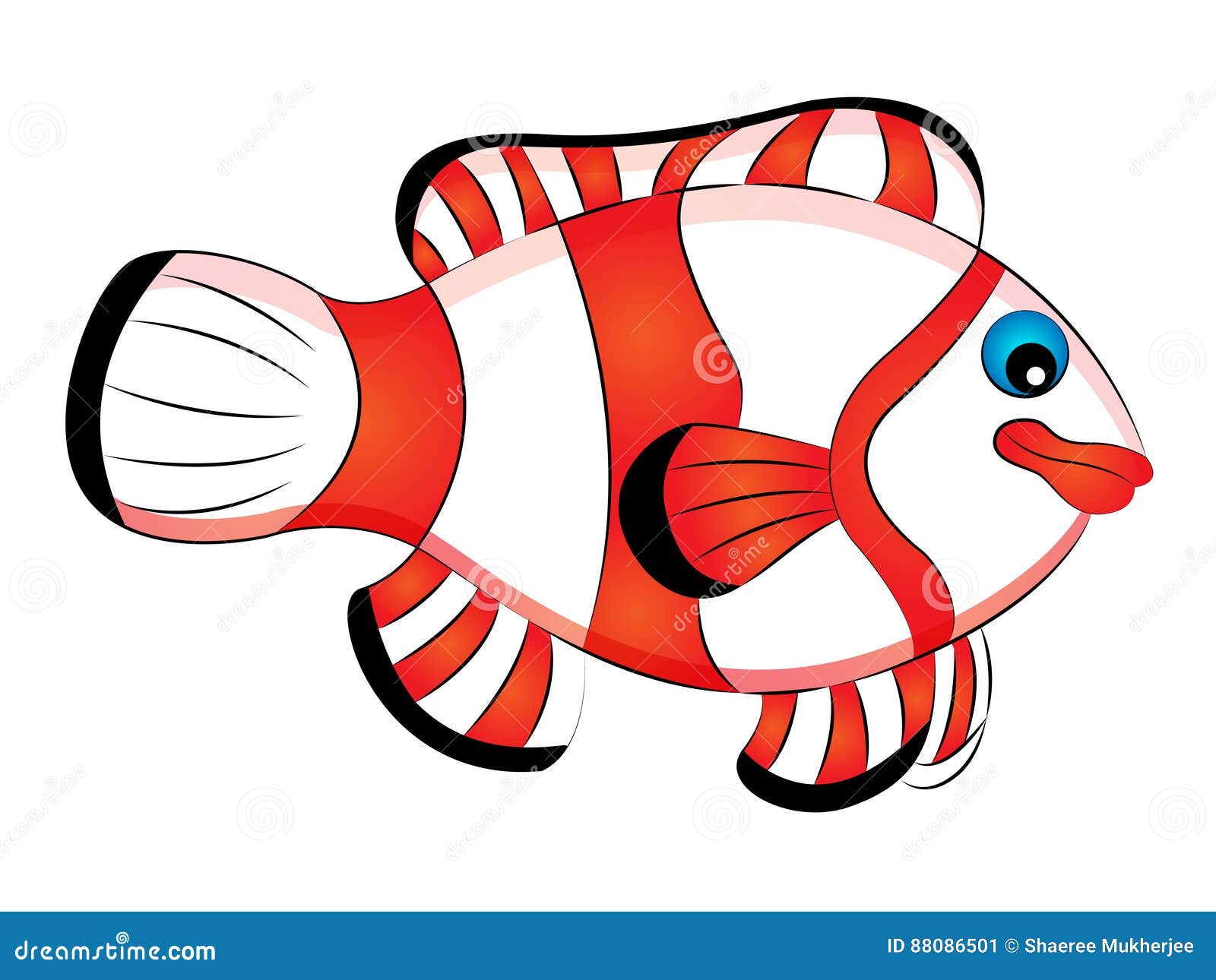 Poissons De Clown De Bande Dessinée Illustration de Vecteur ...