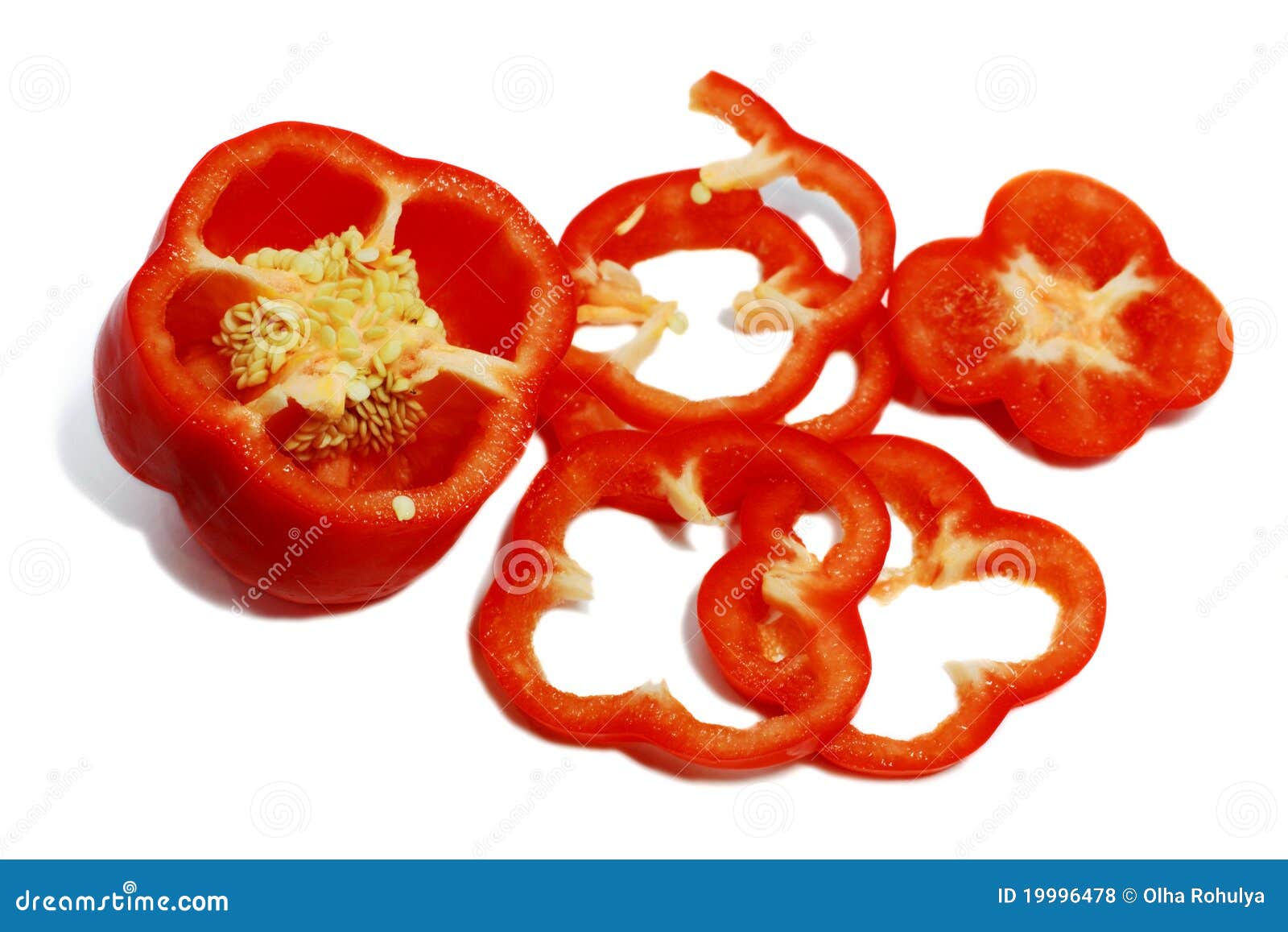 Poivron doux rouge photo stock. Image du isolement, couleur - 19996478