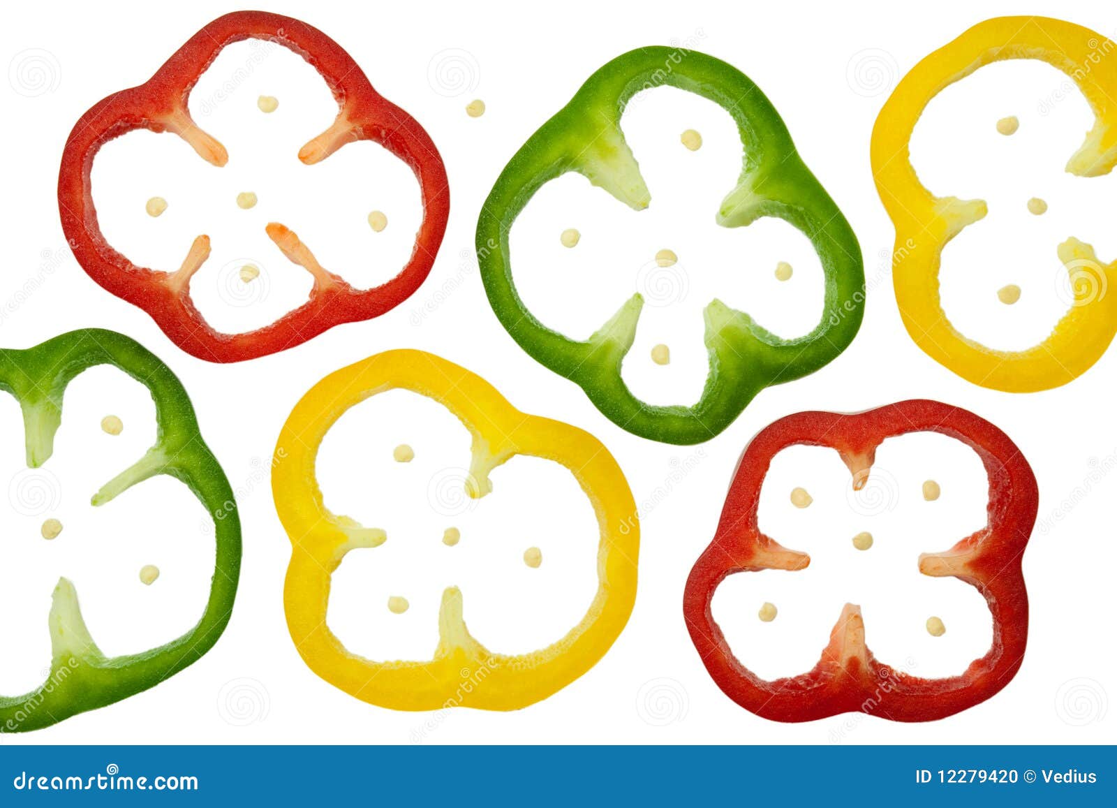 Poivrons Coupés En Tranches Photo stock - Image du blanc, partie: 12279420