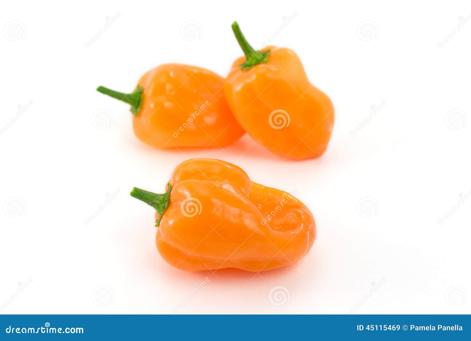 Poivrons D'orange De Habanero Image stock - Image du qualité, fruits ...