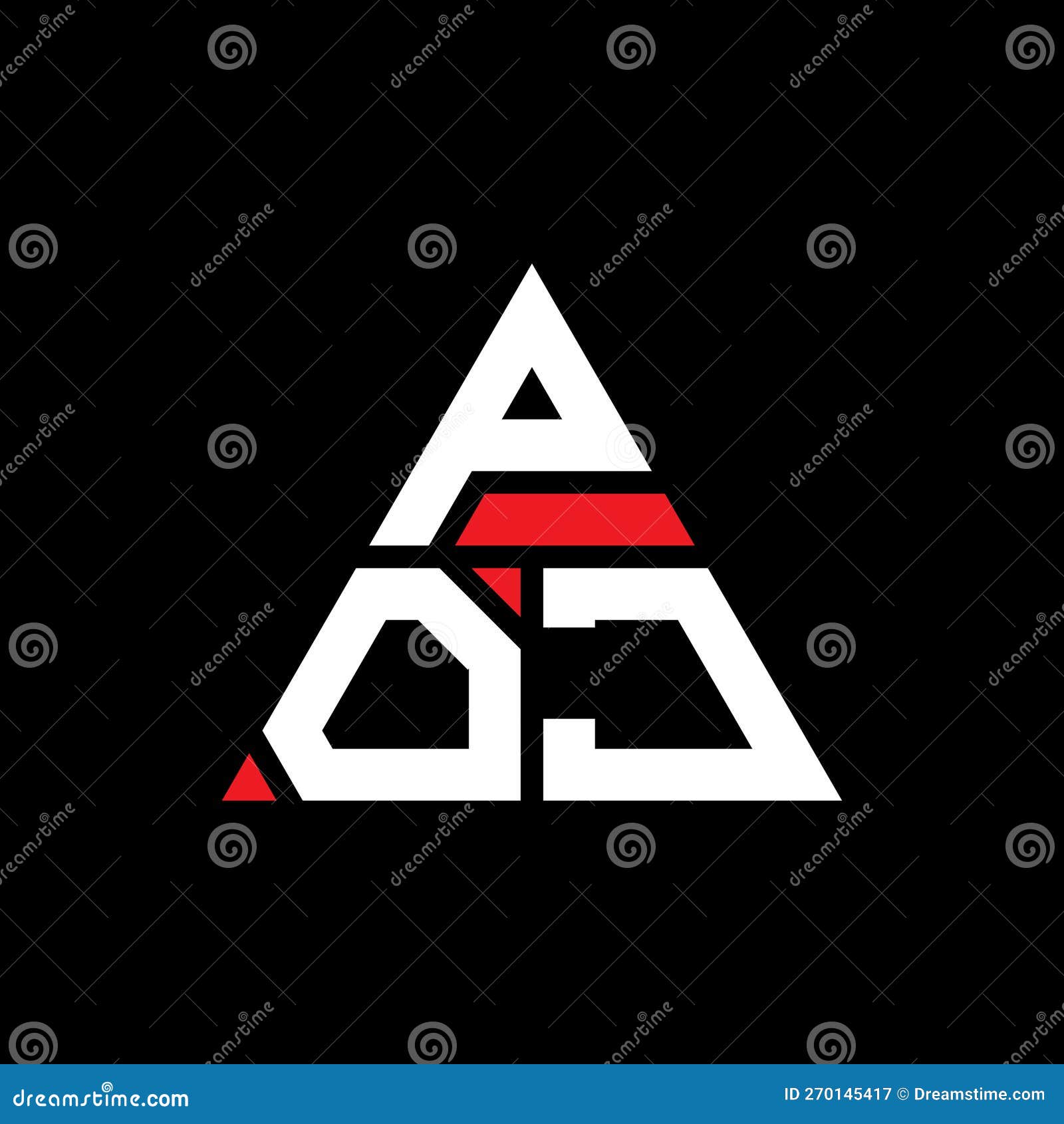 POJ Triangle Letter Logo Design with Triangle Shape. POJ Triangle Logo ...