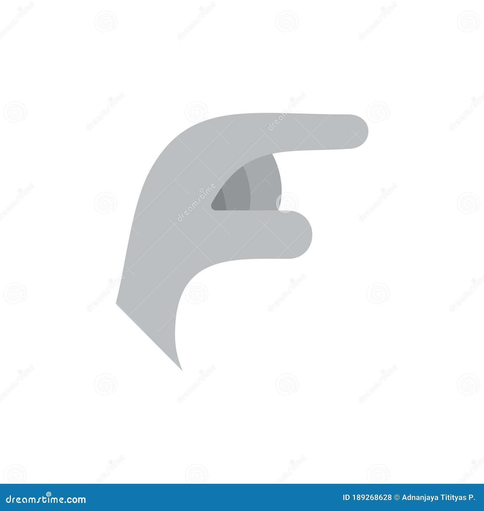 Poke Hand Gradient Design Symbol Vector Stock Vector - Illustration of ...