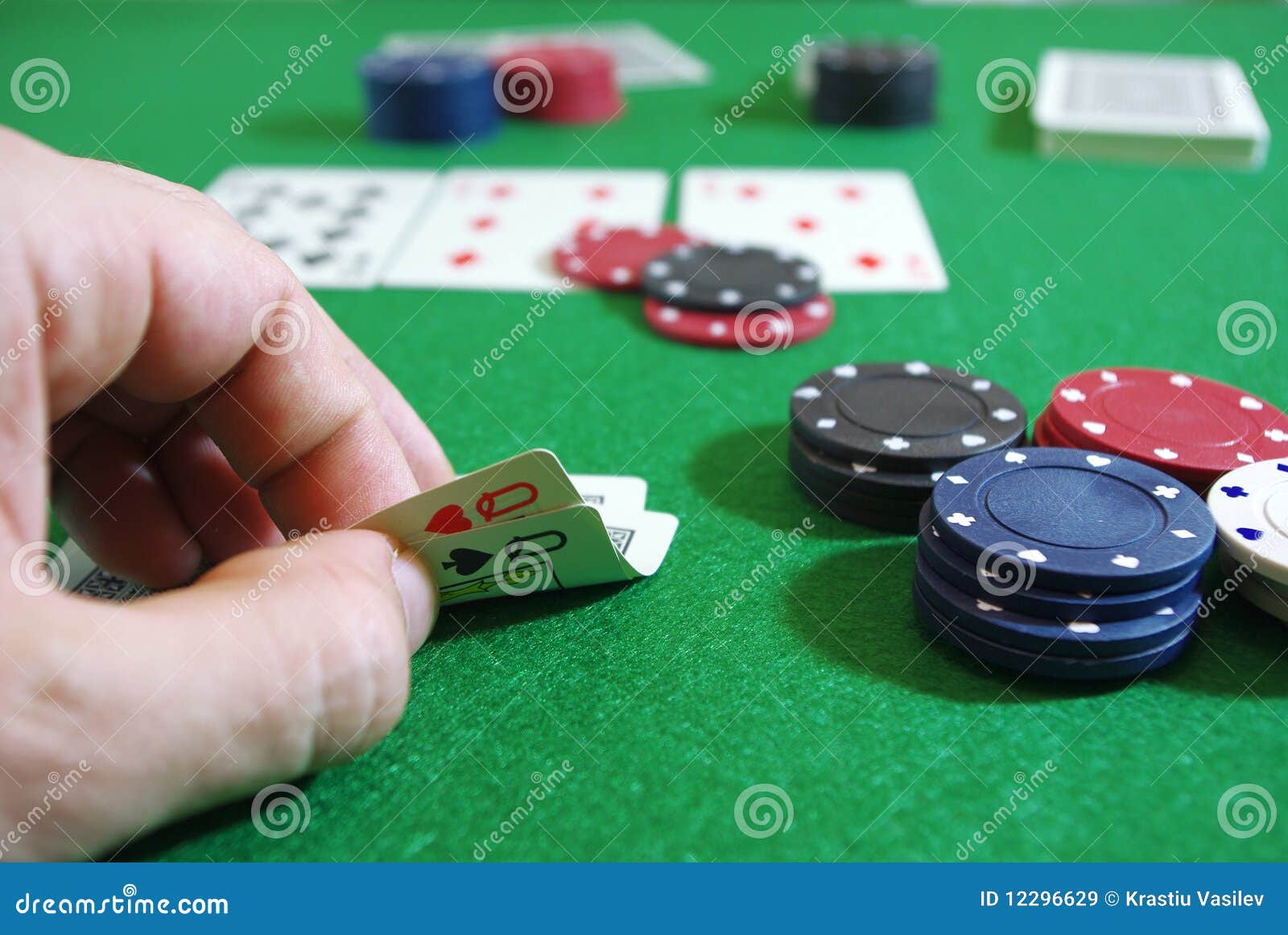 Poker stock image. Image of poker, gambling, fullhouse - 12296629