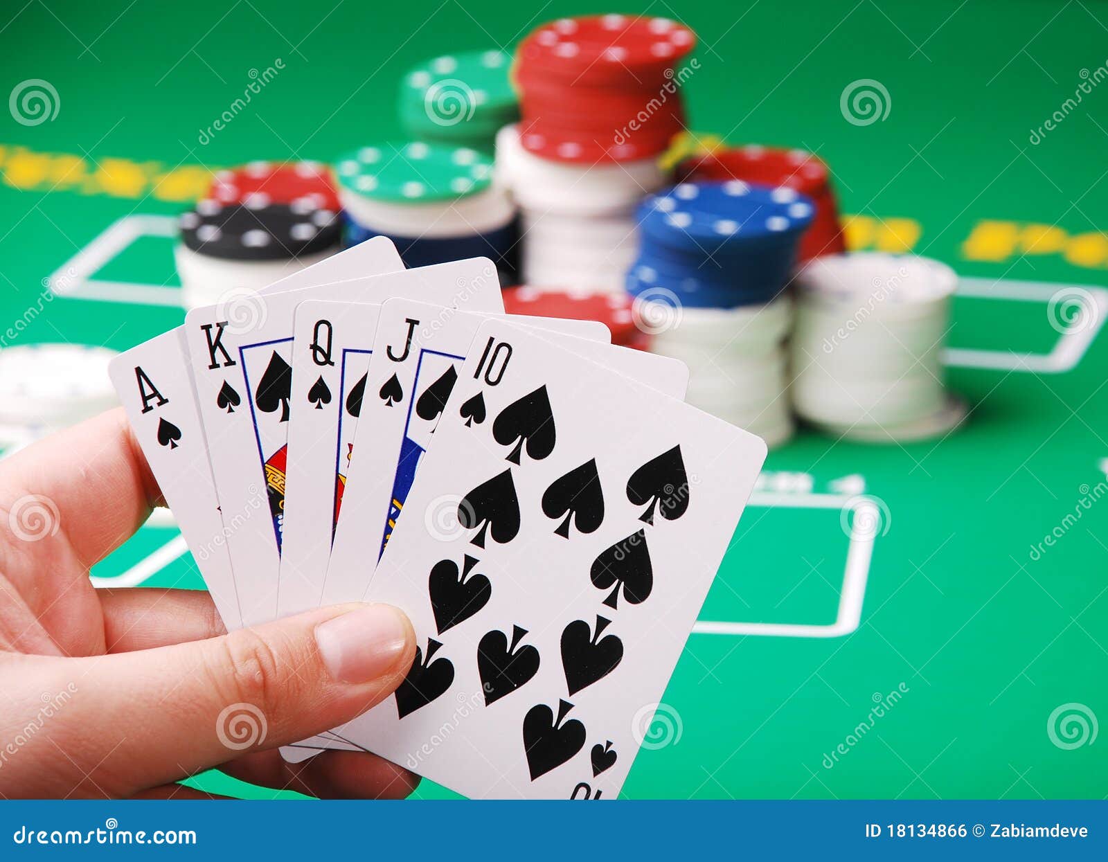 Poker stock photo. Image of club, poker, luck, background - 18134866