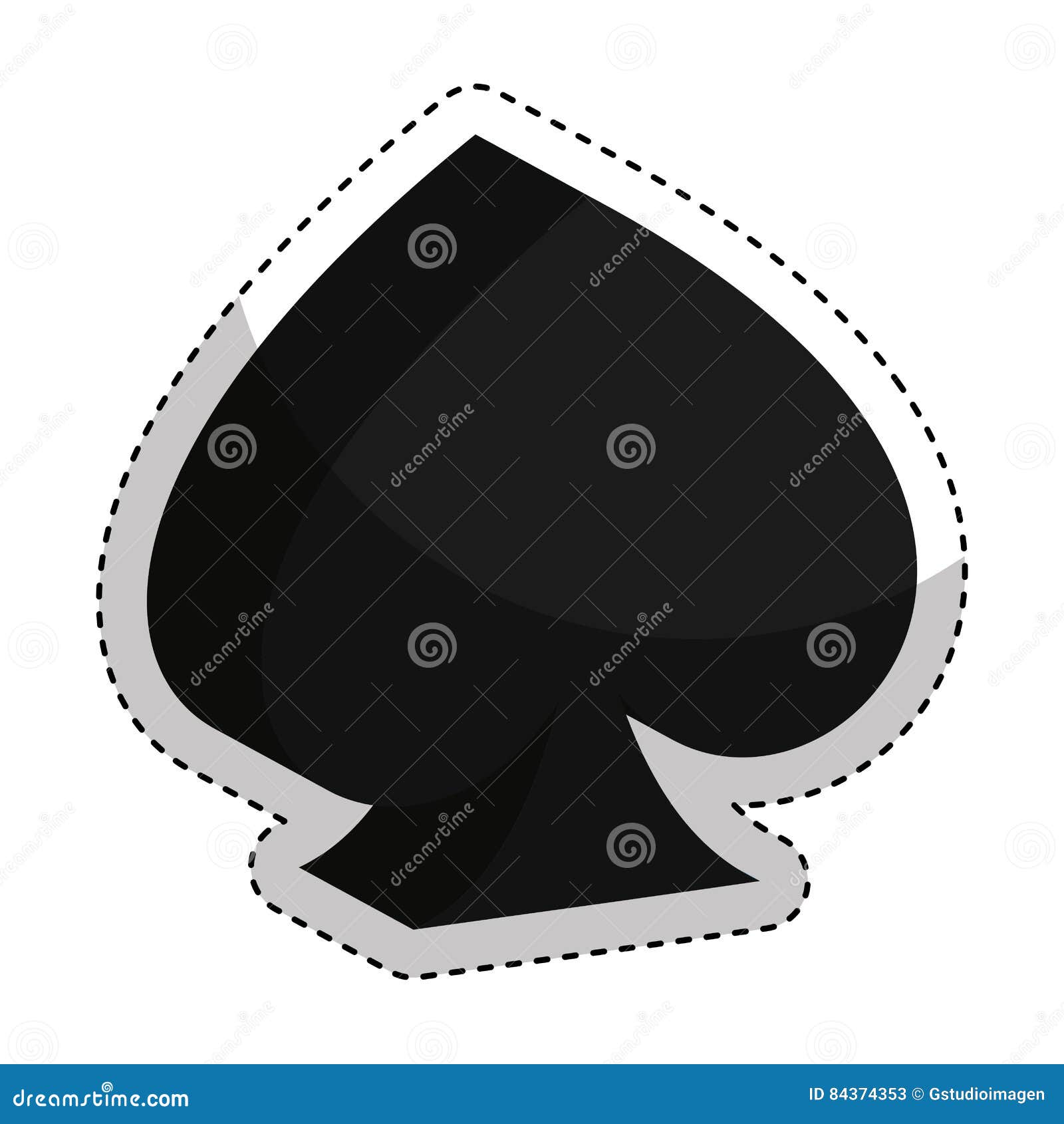 Poker ace isolated icon stock illustration. Illustration of luck - 84374353