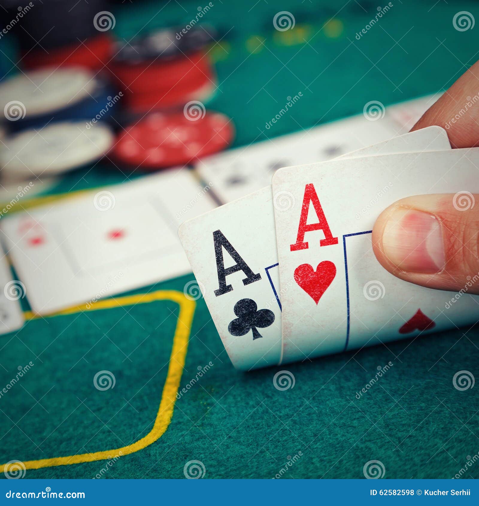 Poker Aces pair stock photo. Image of pair, large, focus - 62582598