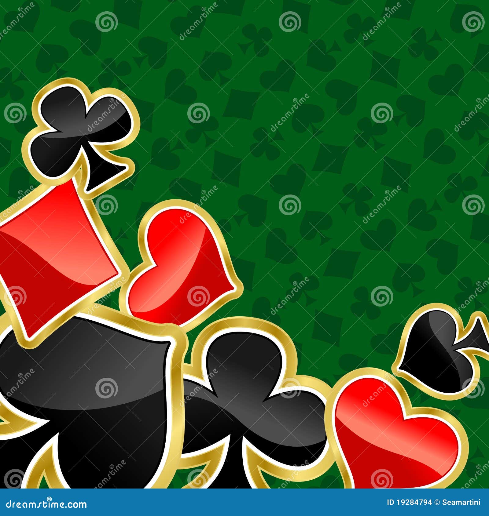 Poker background stock vector. Illustration of leisure - 19284794
