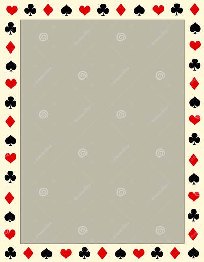 Poker border / frame stock vector. Illustration of deal - 21615141