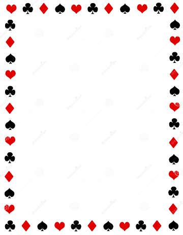 Poker border / frame stock vector. Illustration of chance - 21615155