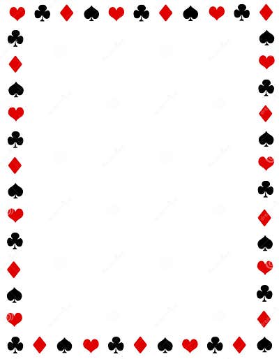 Poker border / frame stock vector. Illustration of chance - 21615155