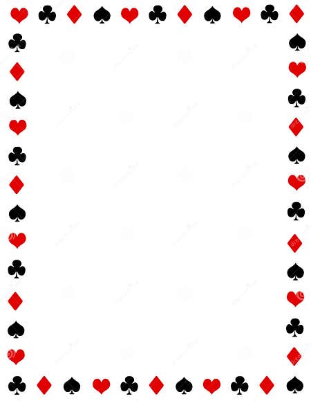 Poker border / frame stock vector. Illustration of chance - 21615155