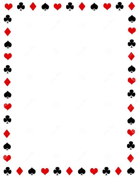 Poker border / frame stock vector. Illustration of chance - 21615155